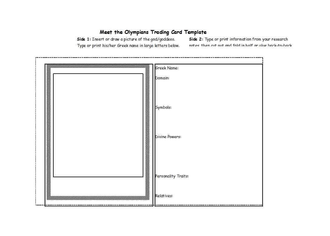 Trading Card Template Word Business Professional Templates