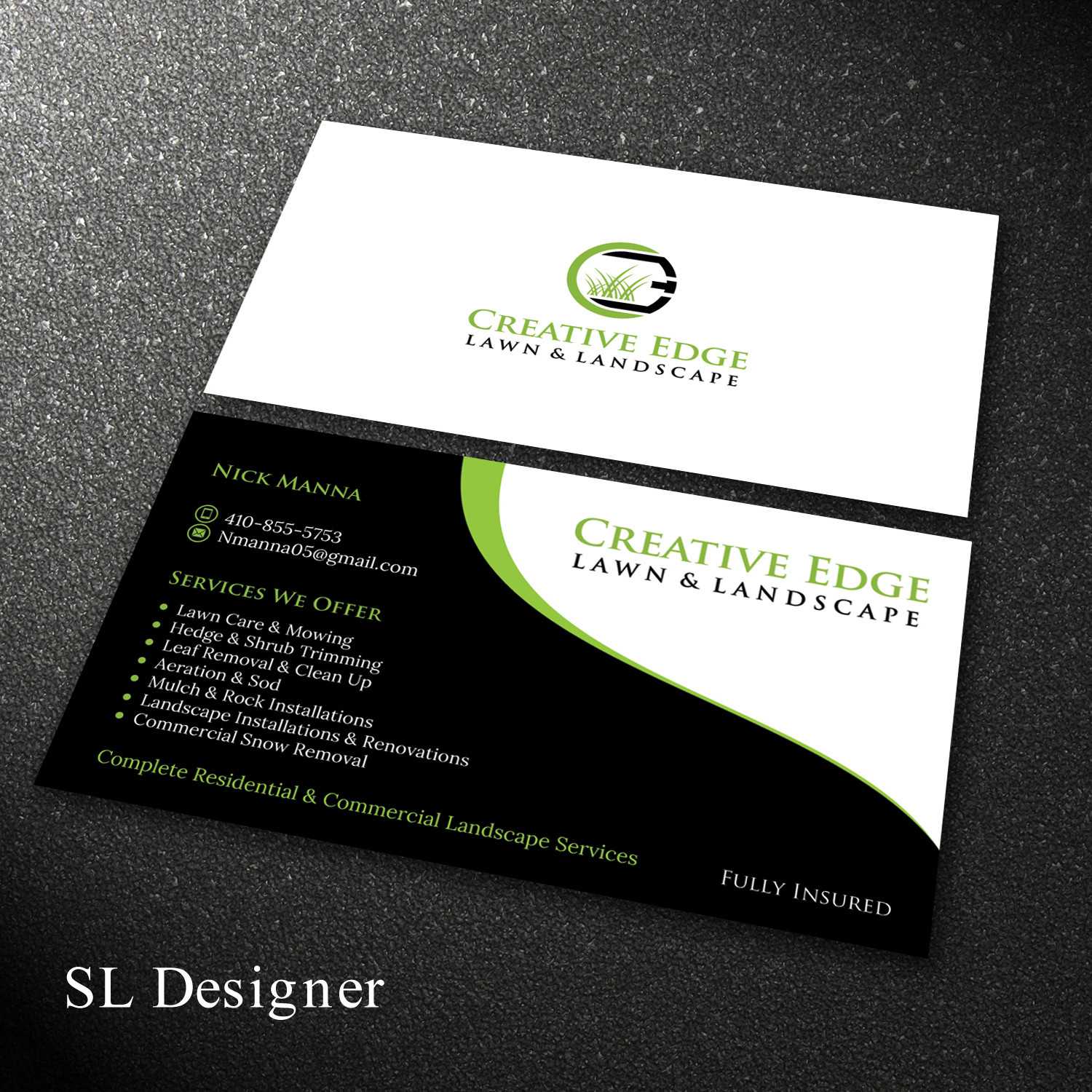 15 Landscaping Business Card Templates Word Psd Free For Lawn 
